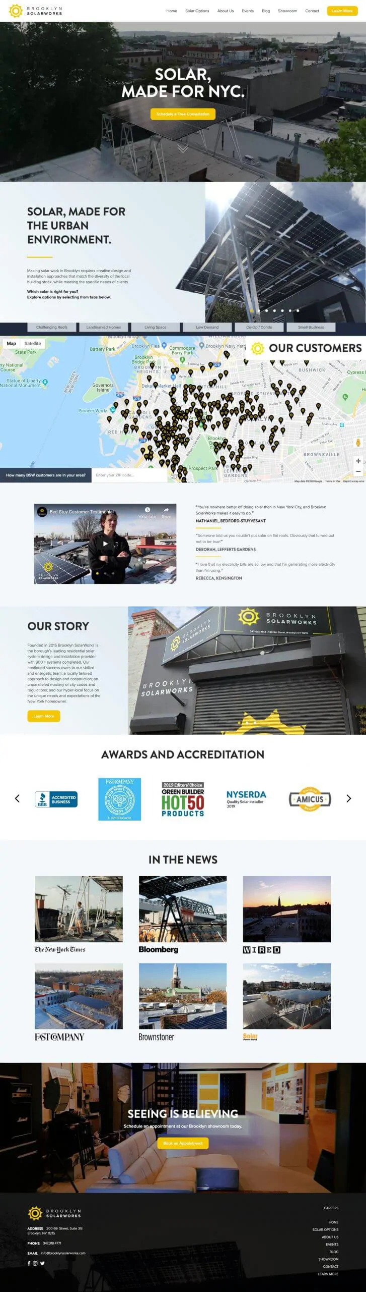 Brooklyn SolarWorks - Bushwick Design - Brooklyn Web Design