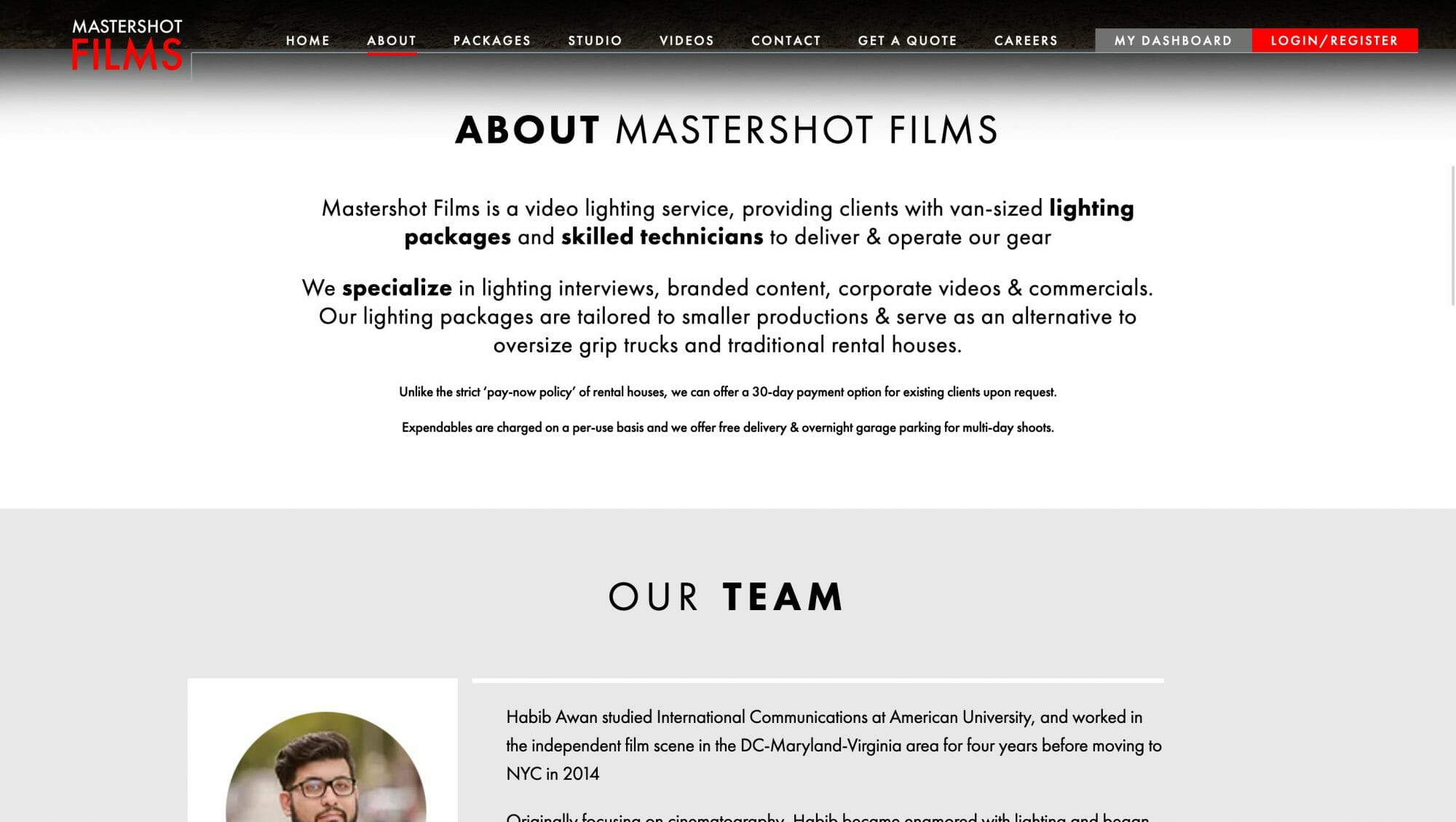 Mastershot Films - Bushwick Design - Brooklyn Web Design